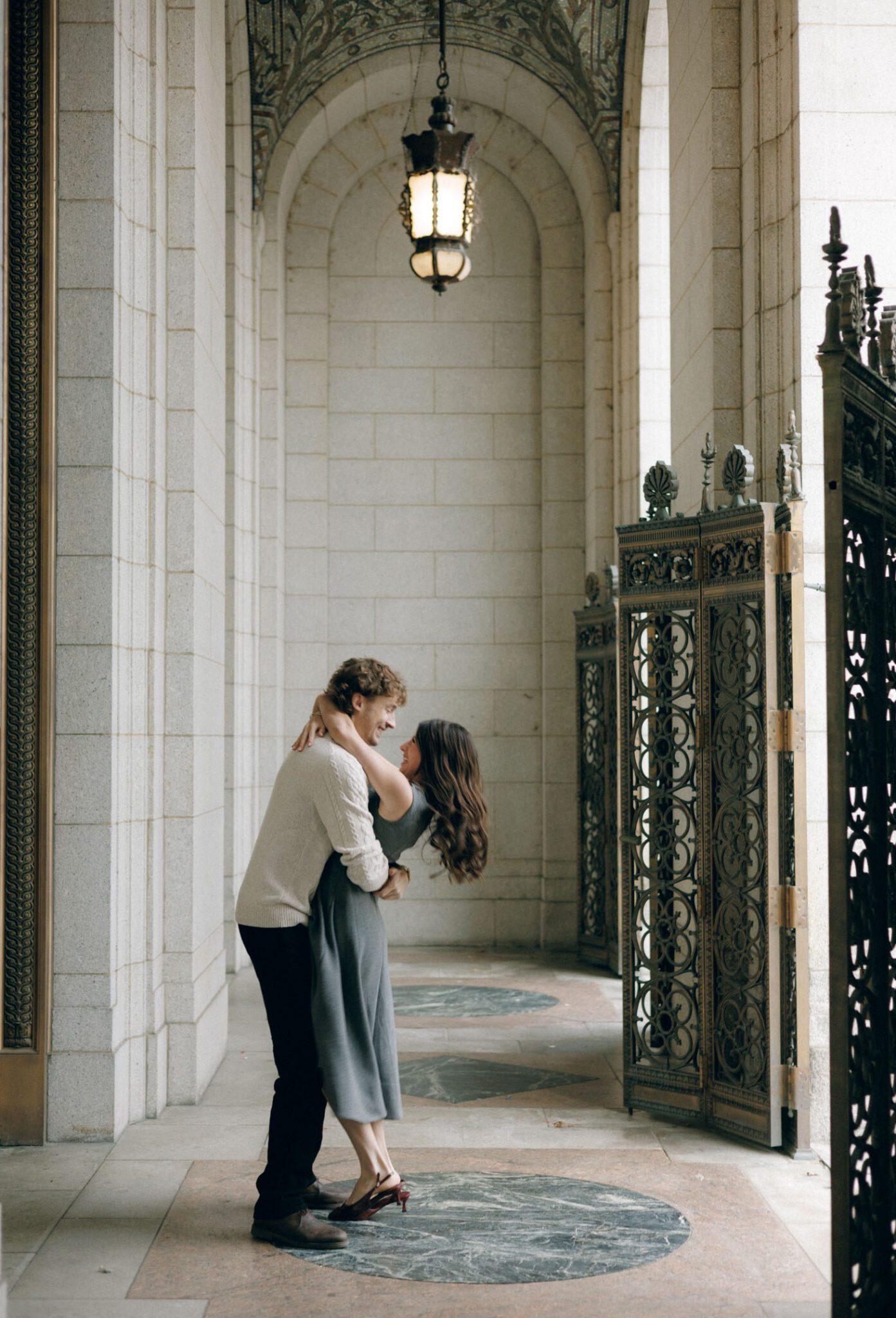 A Library Engagement Session for Cinematic Photos
