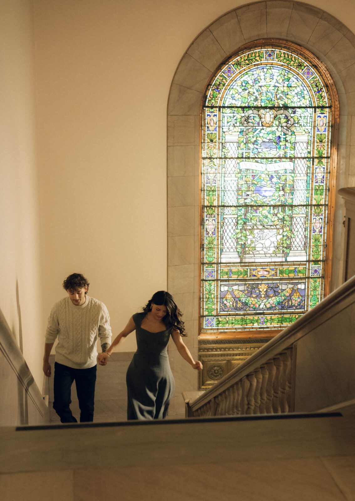 A Library Engagement Session for Cinematic Photos